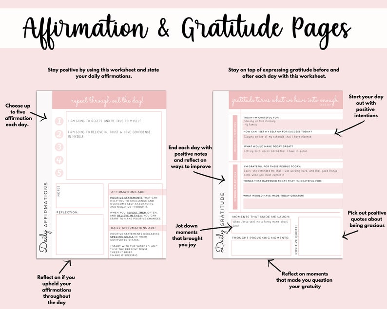 The Ultimate Planner & Positivity Journal | Digital Planners ...