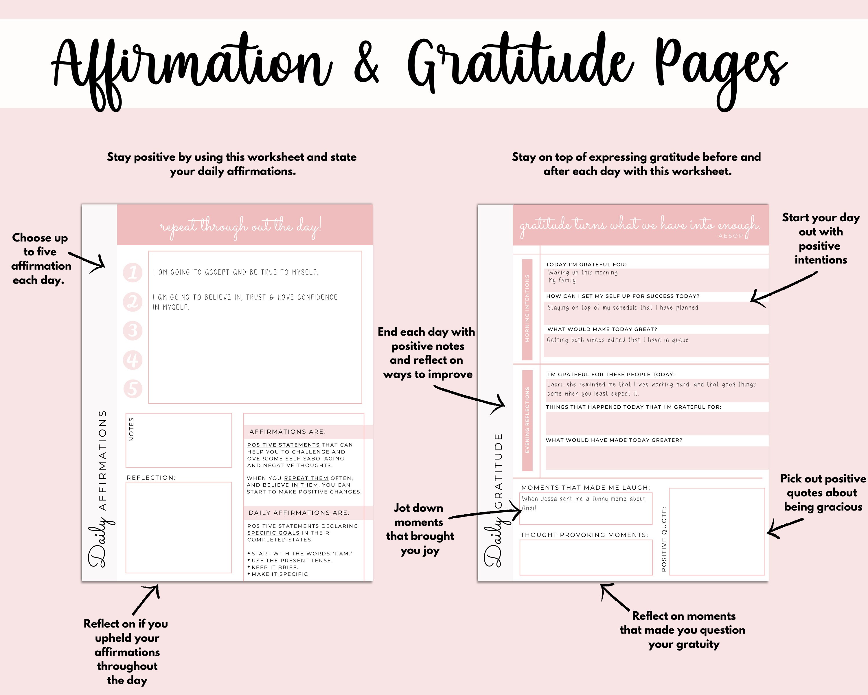 The Ultimate Planner & Positivity Journal | Digital Planners ...