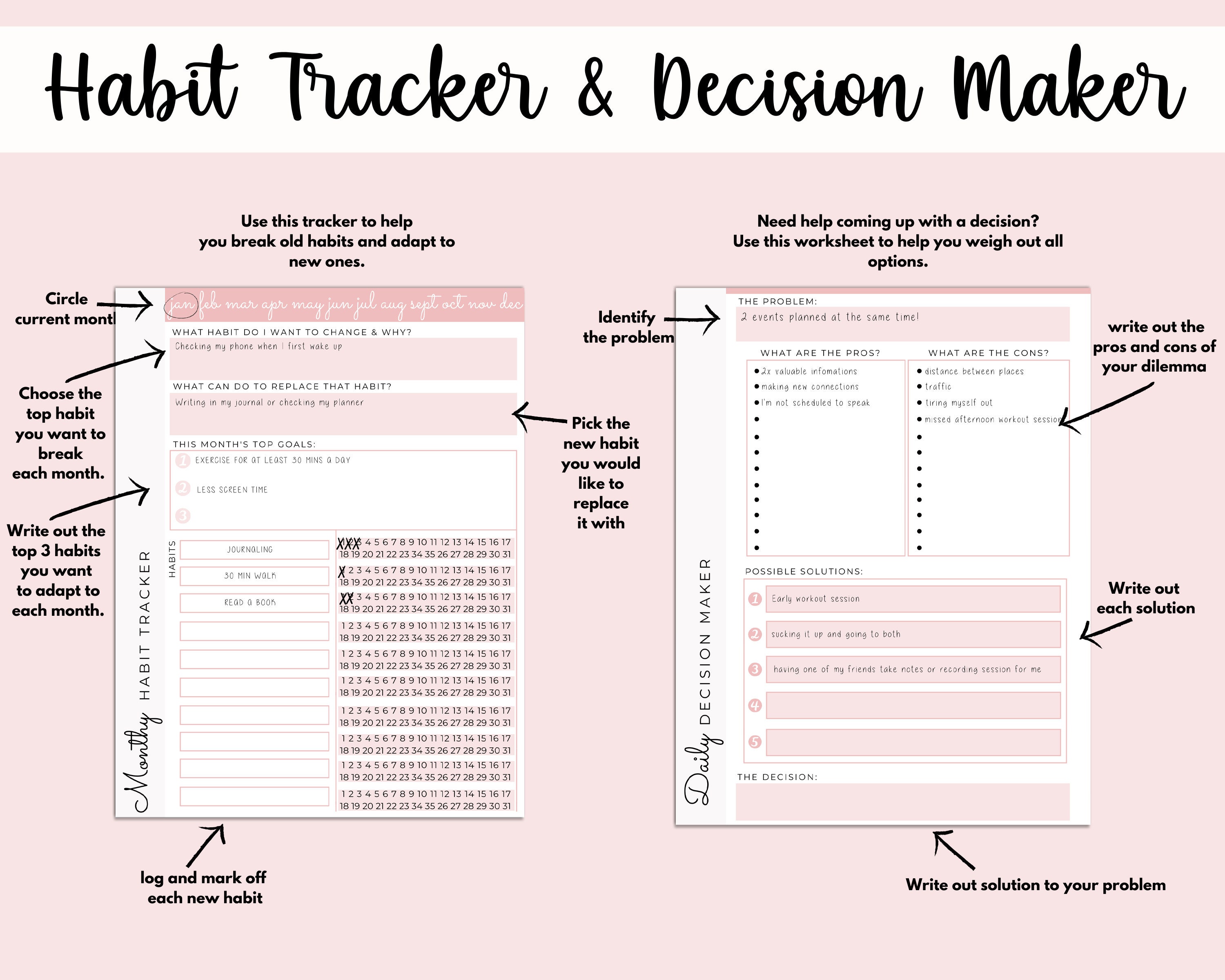 The Ultimate Planner & Positivity Journal | Digital Planners ...