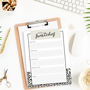 Printable Design Planner | Digital Planner | Room Makeover Project ...