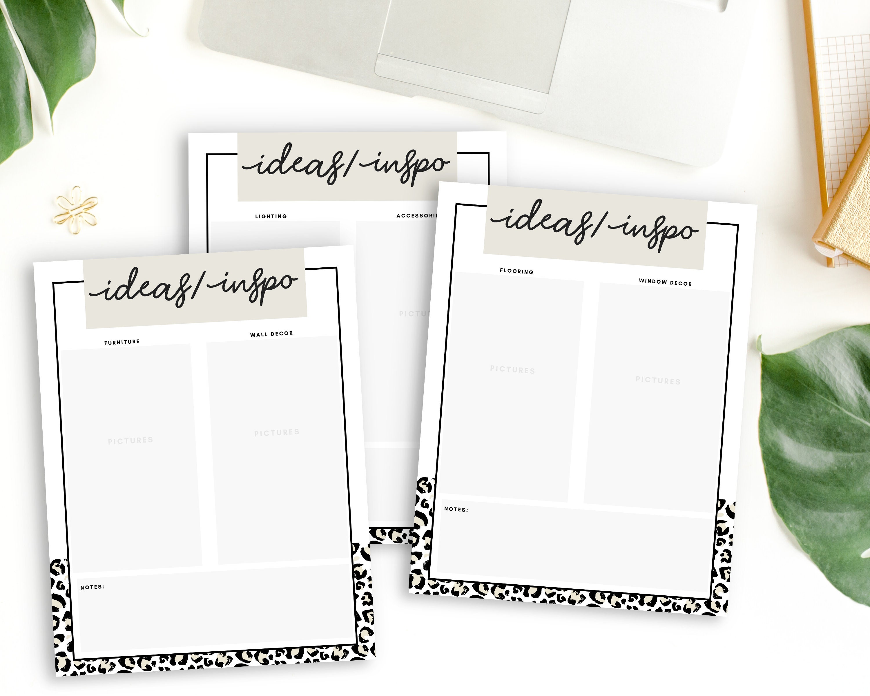 Printable Design Planner | Digital Planner | Room Makeover Project ...