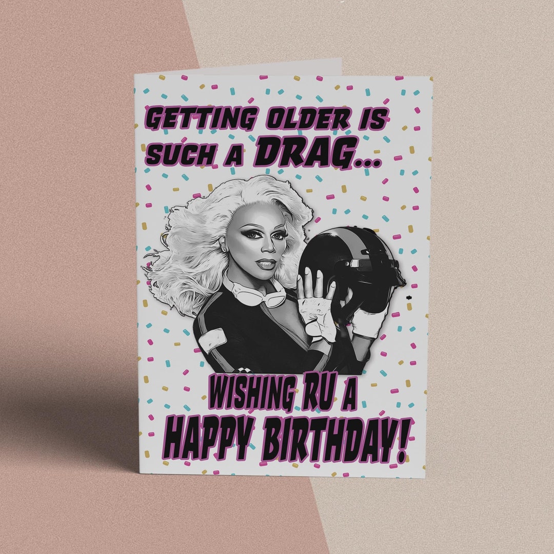 Rupaul Drag Race-inspired Funny Birthday Card Custom A5 Card - Etsy