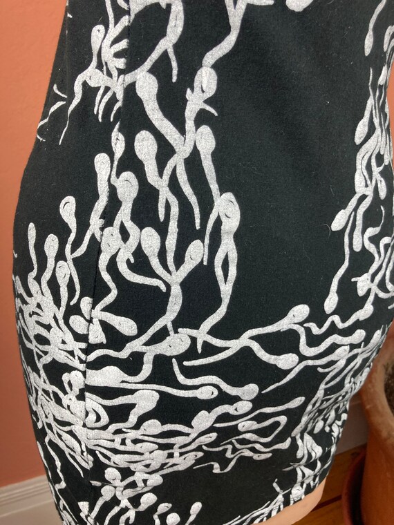 1990s Ameba Cotton Jersey Sperm Minidress - Medium - Gem