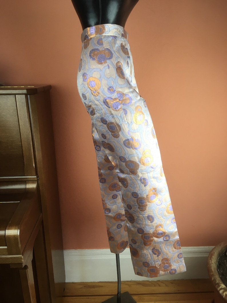 1960s Brocade High Waisted Party Pants - Etsy