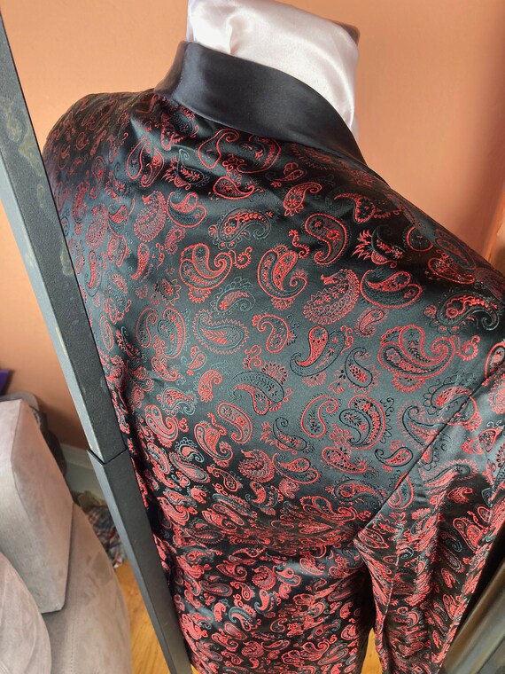 1960s Silk Brocade Dinner Jacket - Custom Made Rat Pa… - Gem