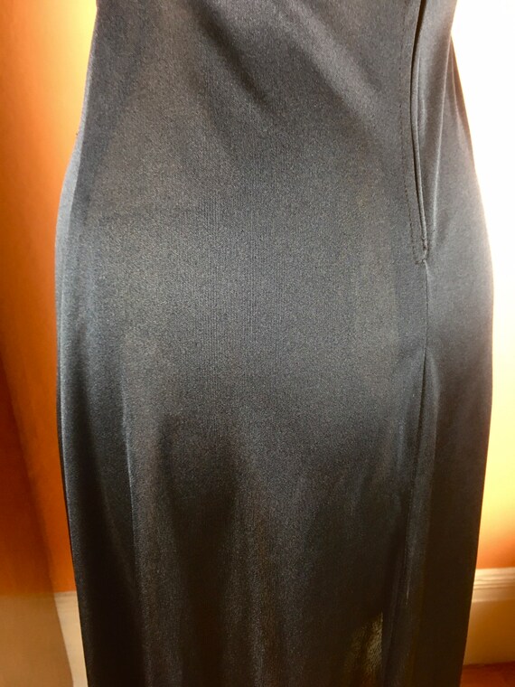 1970s Sexy Sheer Funky Disco Dress With Asymmetrical… Gem