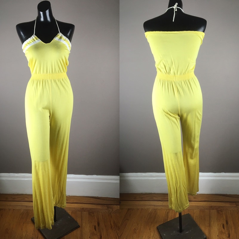 Yellow Jumpsuit - Etsy
