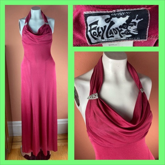 1970s Deco Style Foxy Lady Dress - XS - As is - Gem
