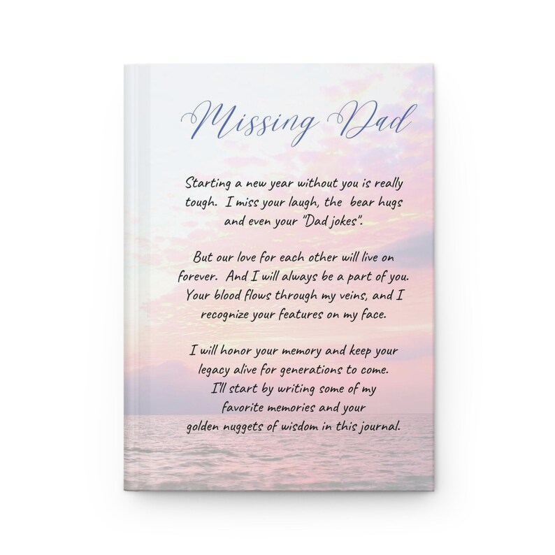 Memorial Journal, Loss of Dad, New Year Without Dad, Dad in Heaven ...