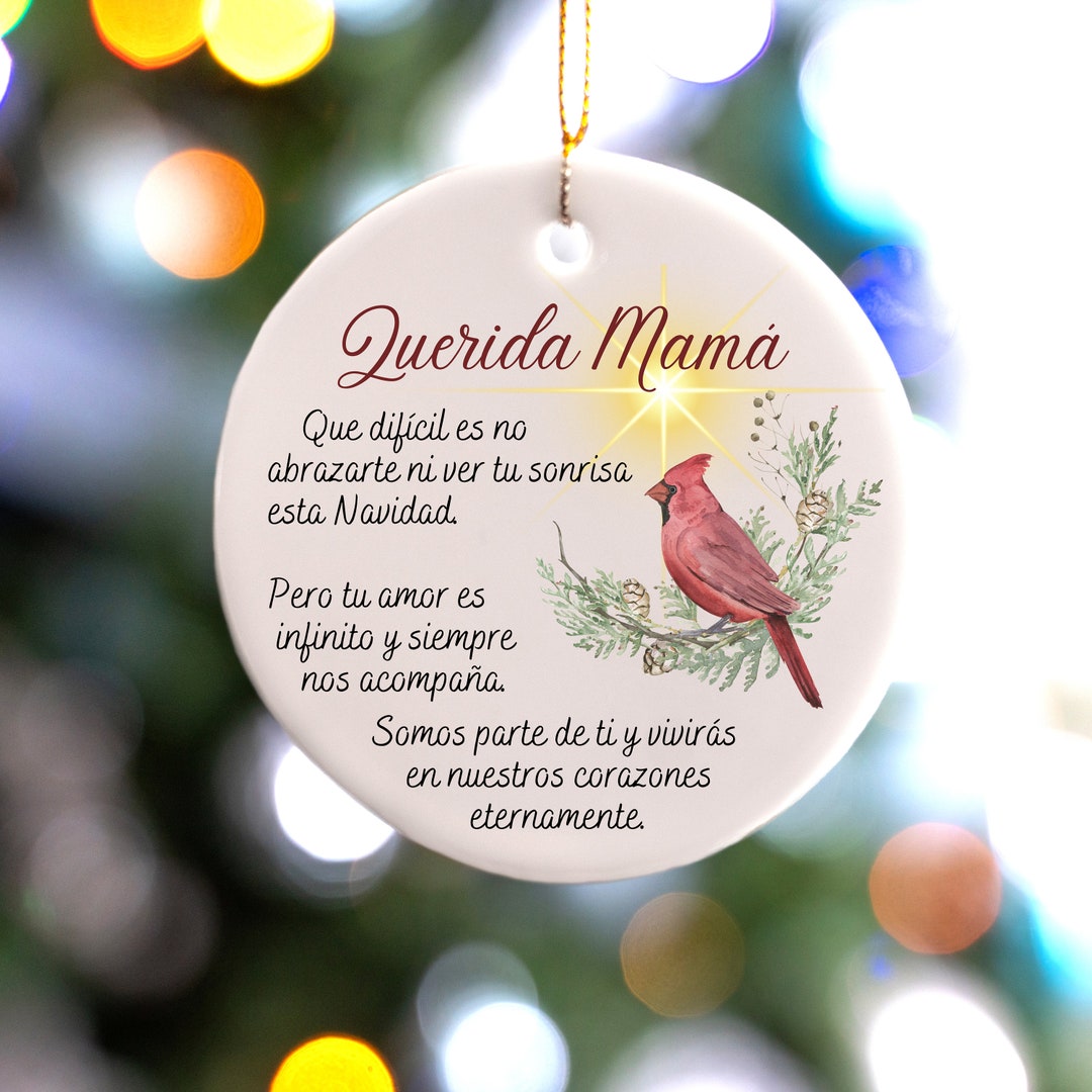 First Christmas Missing Mom Spanish Ornament, Recordando a Mama ...