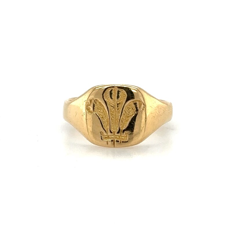 Welsh Gold Signet Ring 18ct - Etsy