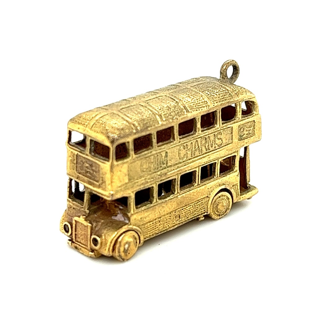 Gold London Bus Charm 9ct - Etsy