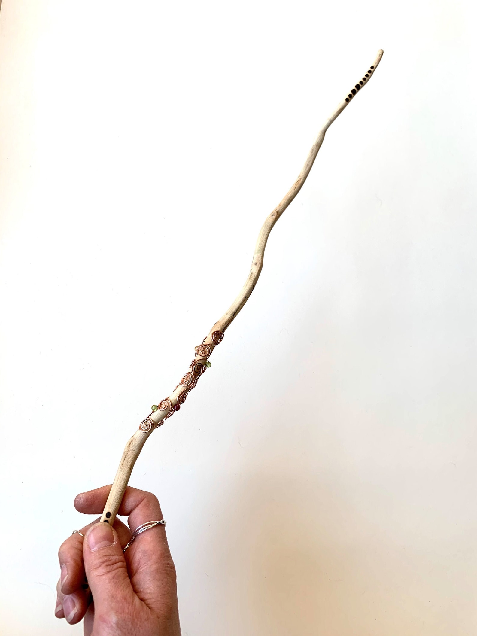 Copper Swirl Hazel Wand - Etsy