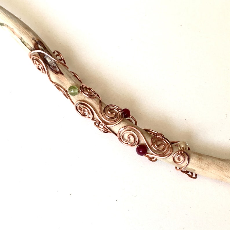 Copper Swirl Hazel Wand - Etsy