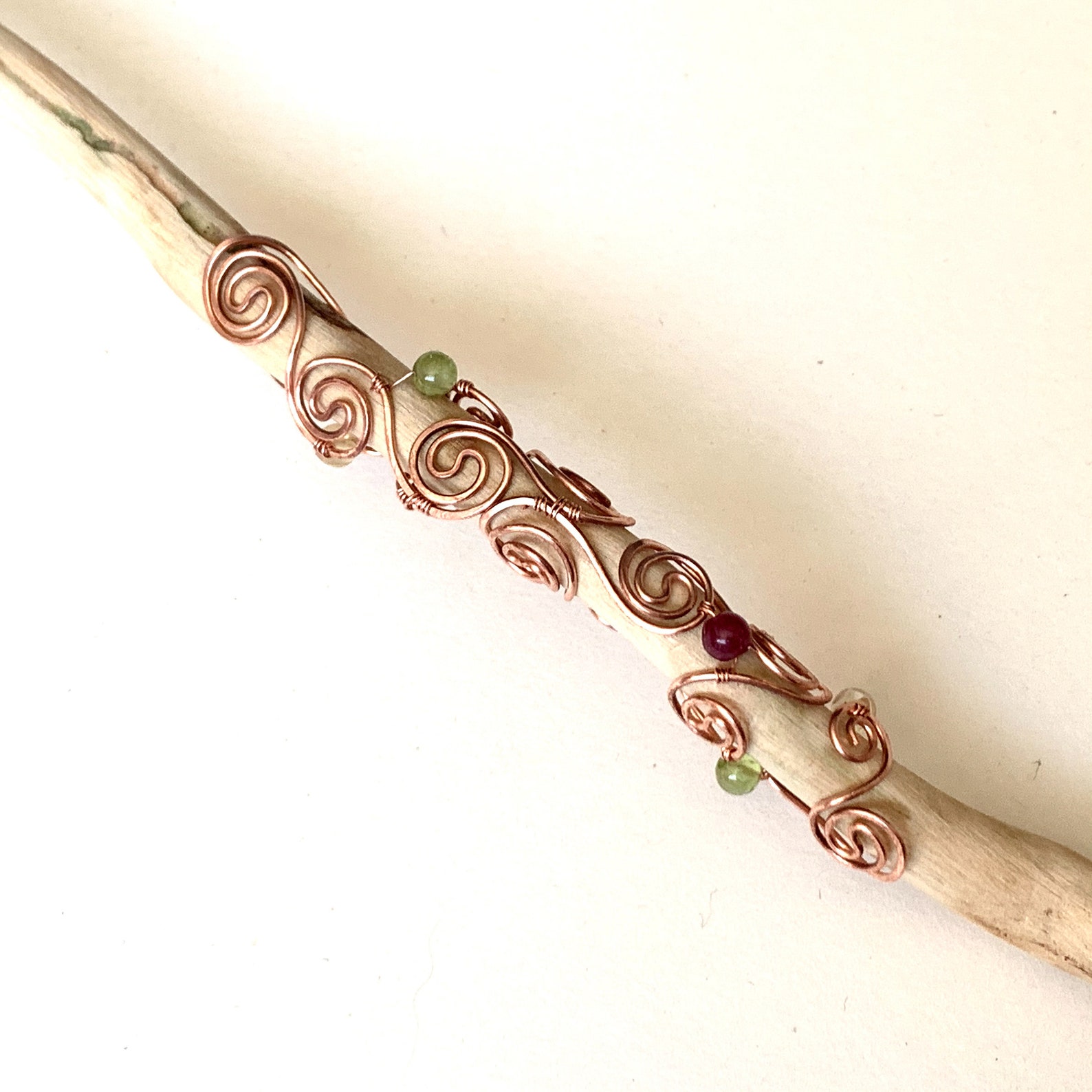Copper Swirl Hazel Wand - Etsy