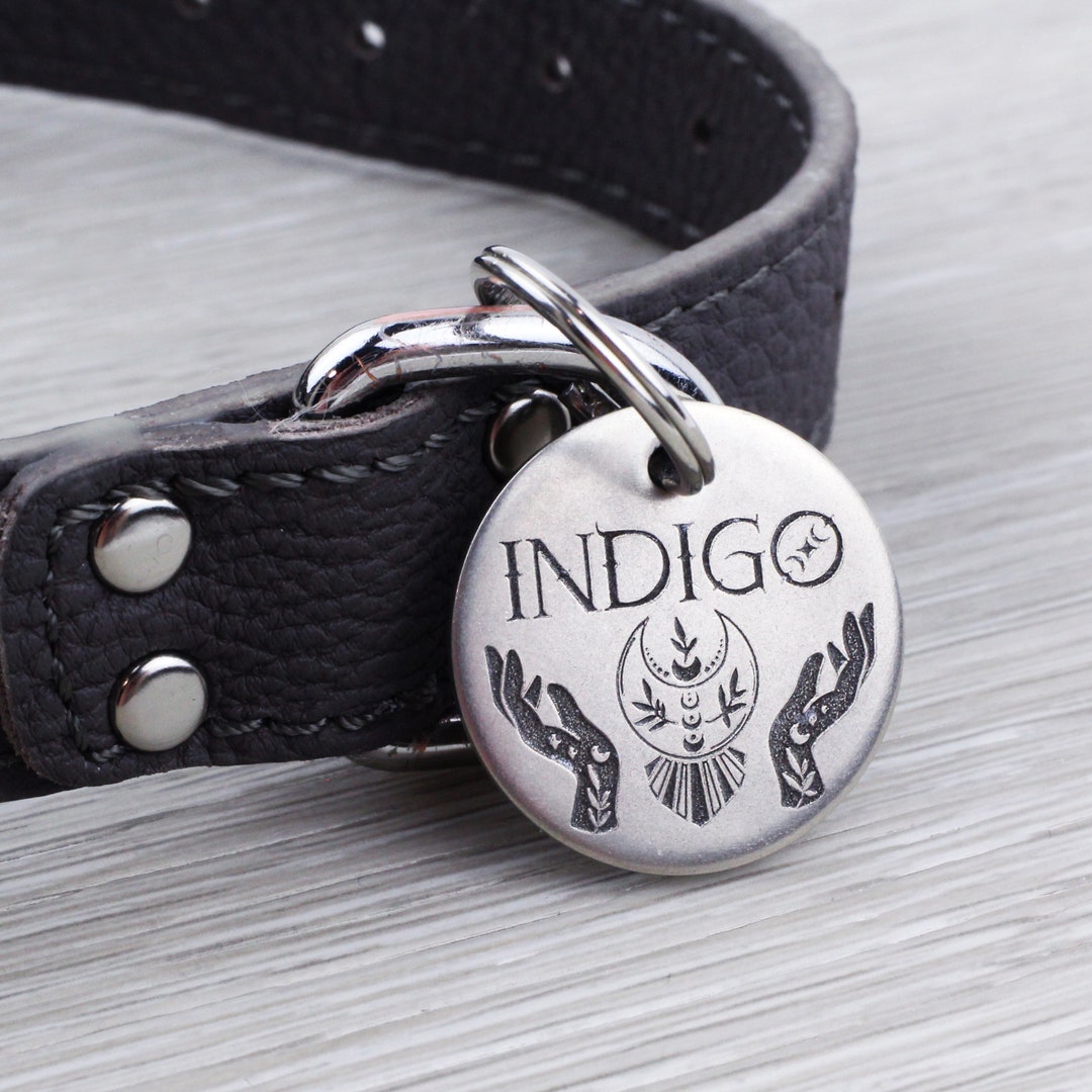 Personalized Pet Tag - Boho Fortune Teller Crystal Ball - Custom Dog ...