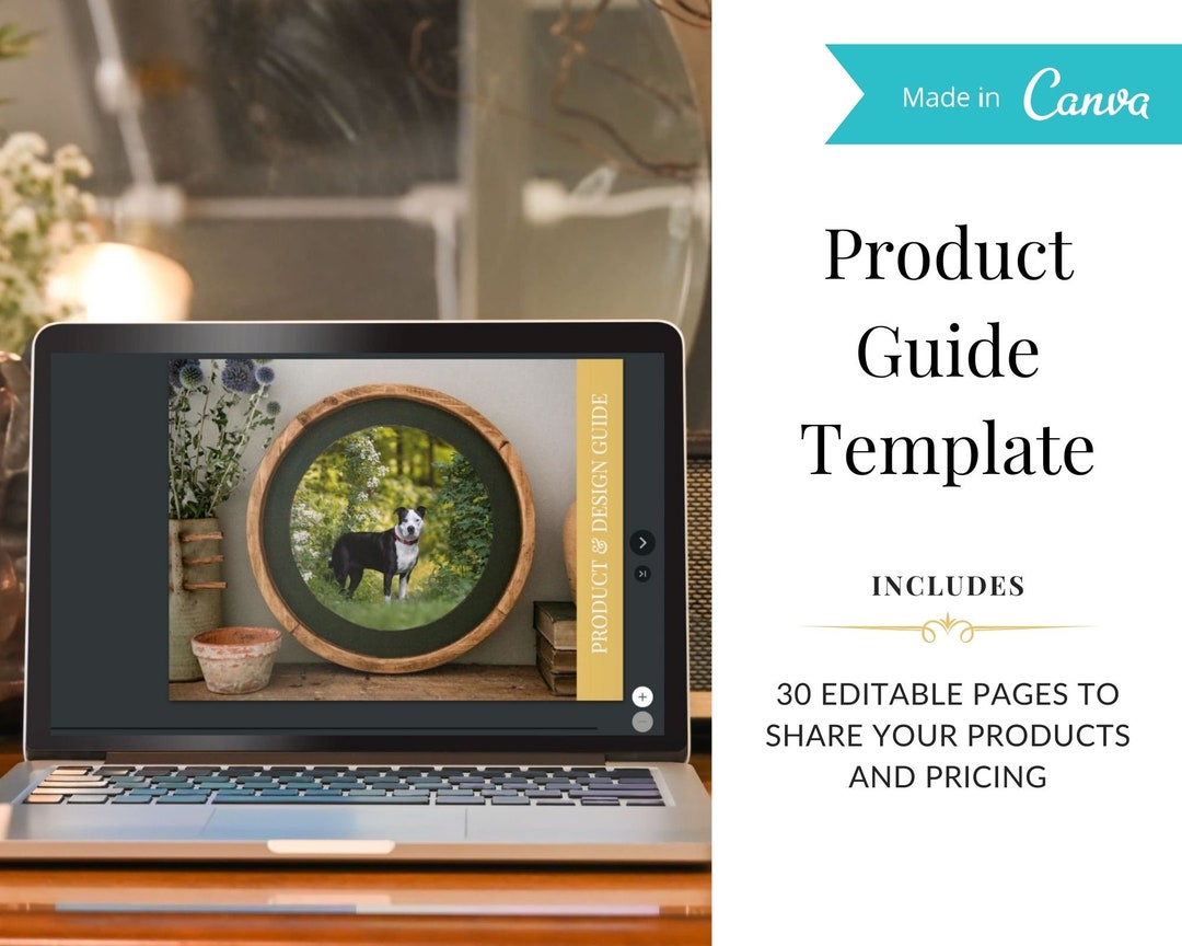 Canva Product Guide Template for Photographers - Etsy