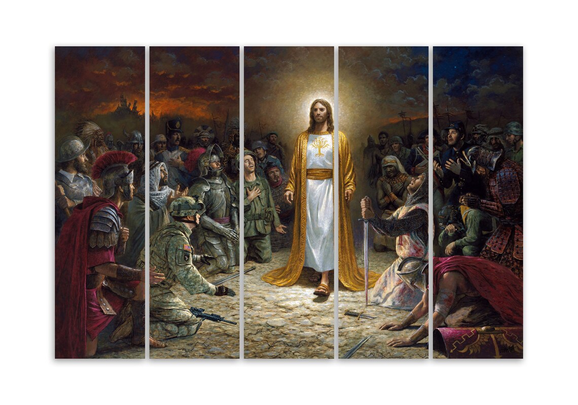 Religious Canvas Christian Wall Art Jesus Christ Painting | Etsy