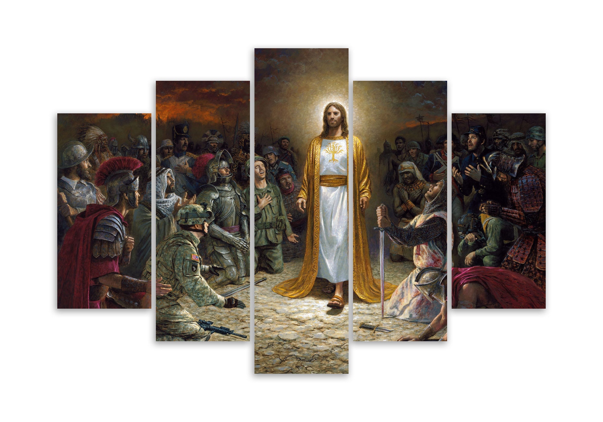 Religious Canvas Christian Wall Art Jesus Christ Painting | Etsy