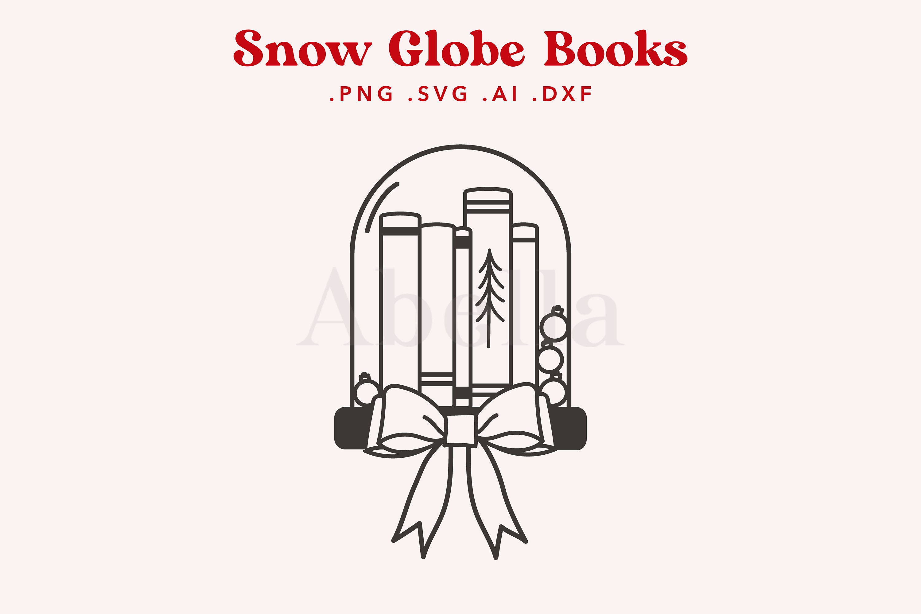 Snow Globe SVG FILE, Christmas SVG, Books, Cut Files Cricut, Silhouette ...