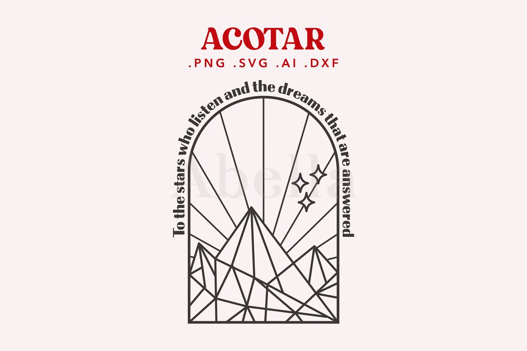 Acotar Quote SVG FILE, Feyre and Rhys SVG, Night Court Svg, Velaris ...