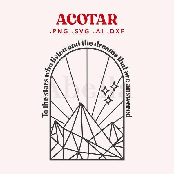 Cricut Acotar Designs - Etsy