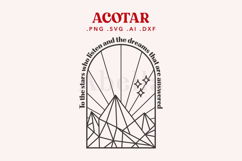 Acotar Quote SVG FILE Feyre and Rhys SVG Night Court Svg | Etsy Israel