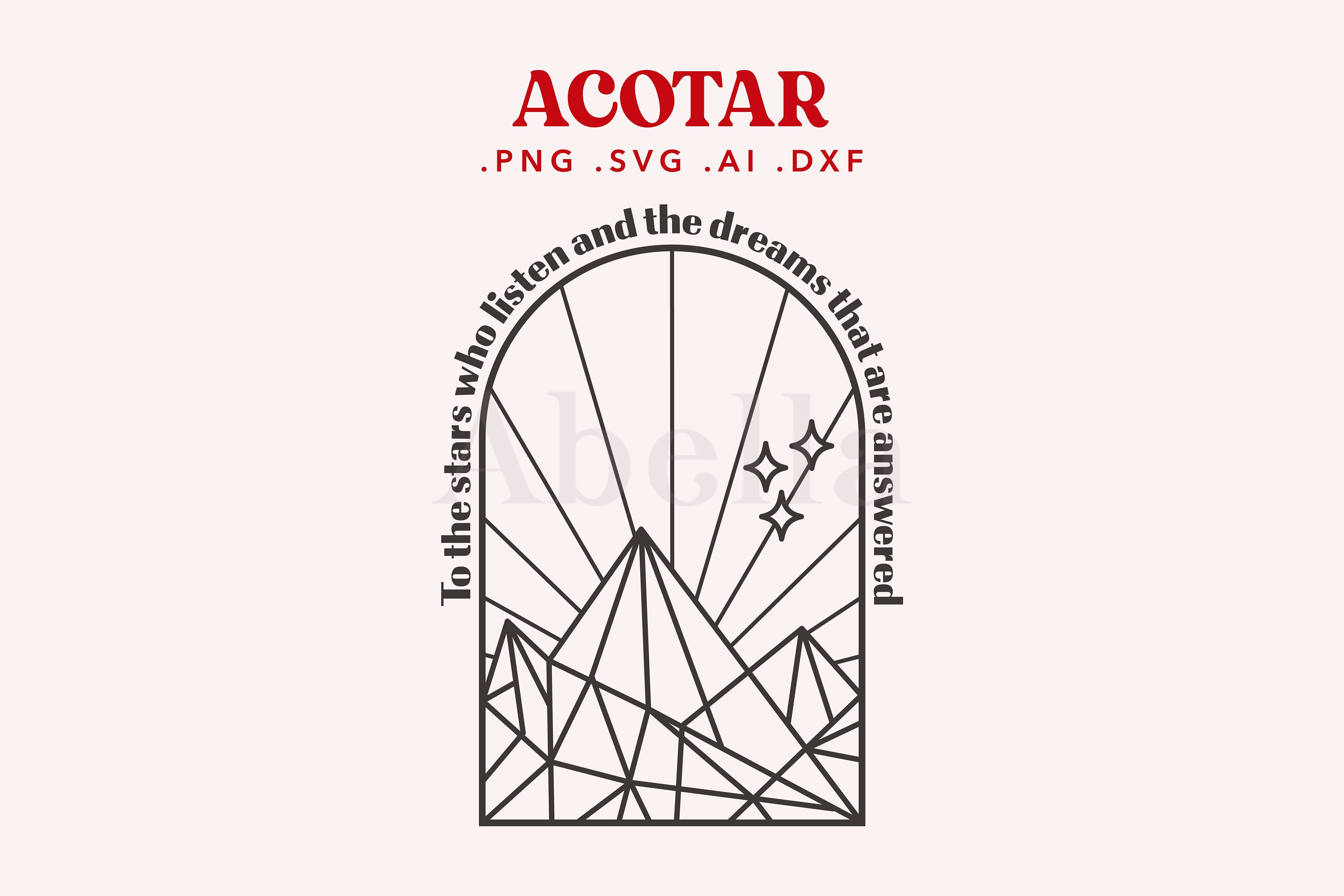 Acotar Quote SVG FILE Feyre and Rhys SVG Night Court Svg | Etsy Ireland