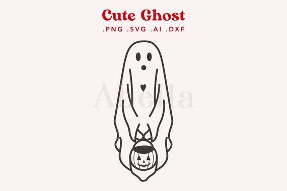 Cute Ghost SVG FILE Halloween SVG Spooky Ghost Cut Files - Etsy