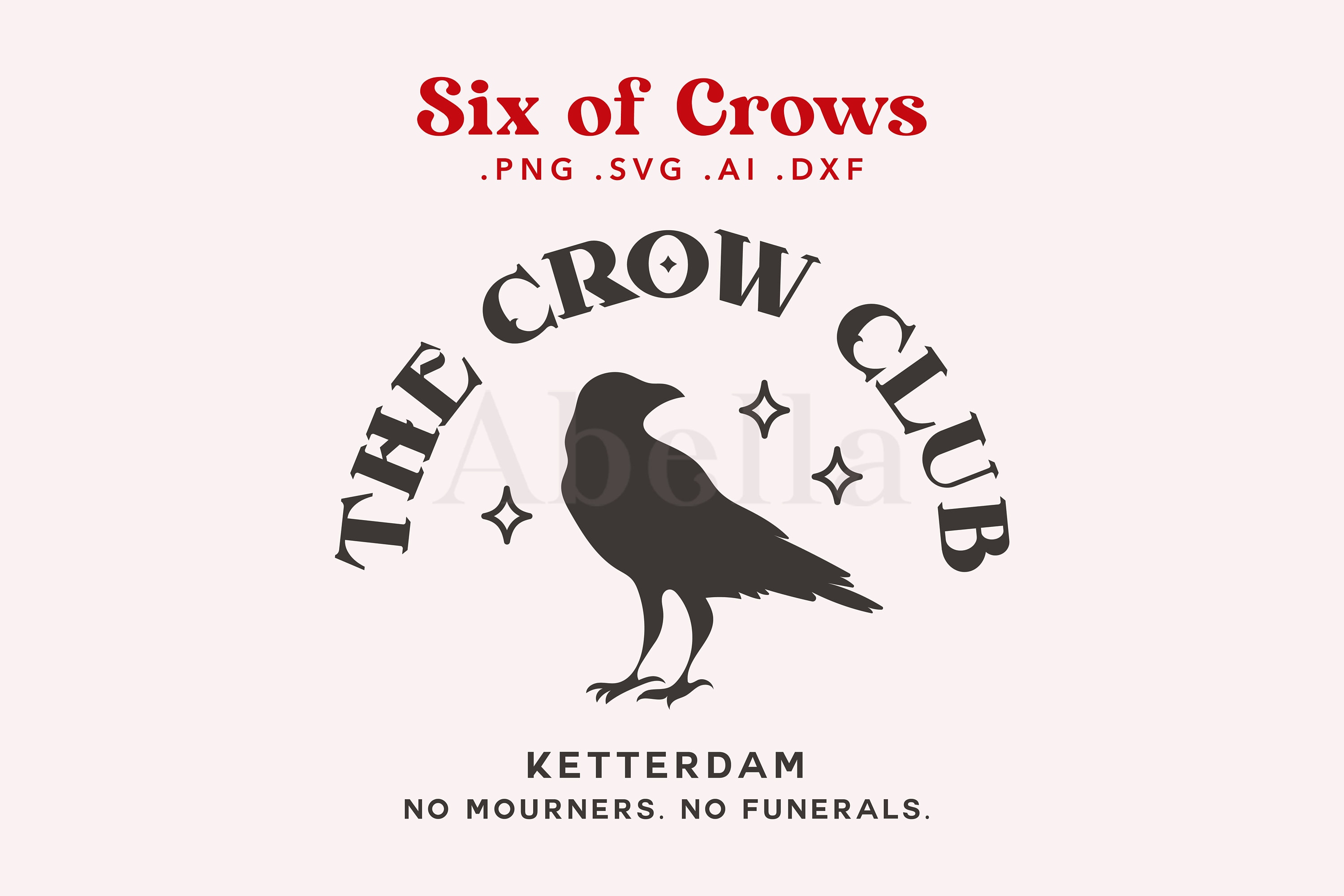 The Crow Club SVG File: Six of Crows Cut Files (digital Download) - Etsy UK