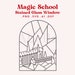 Magic School SVG FILE, Wizards School SVG, Stained Glass Window, Cut ...