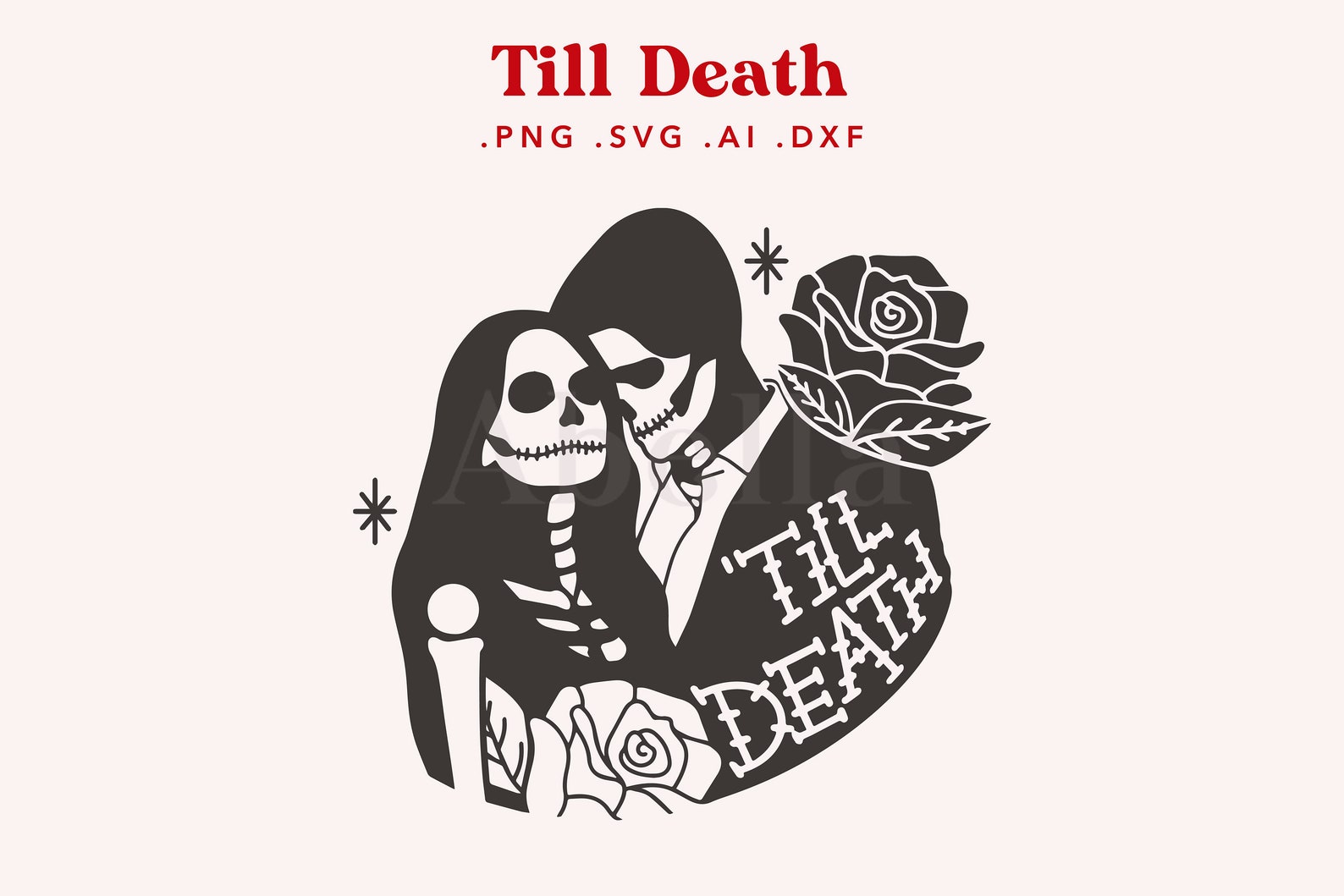 Till Death SVG FILE, Couple SVG, Skull Svg, Cut Files Cricut ...