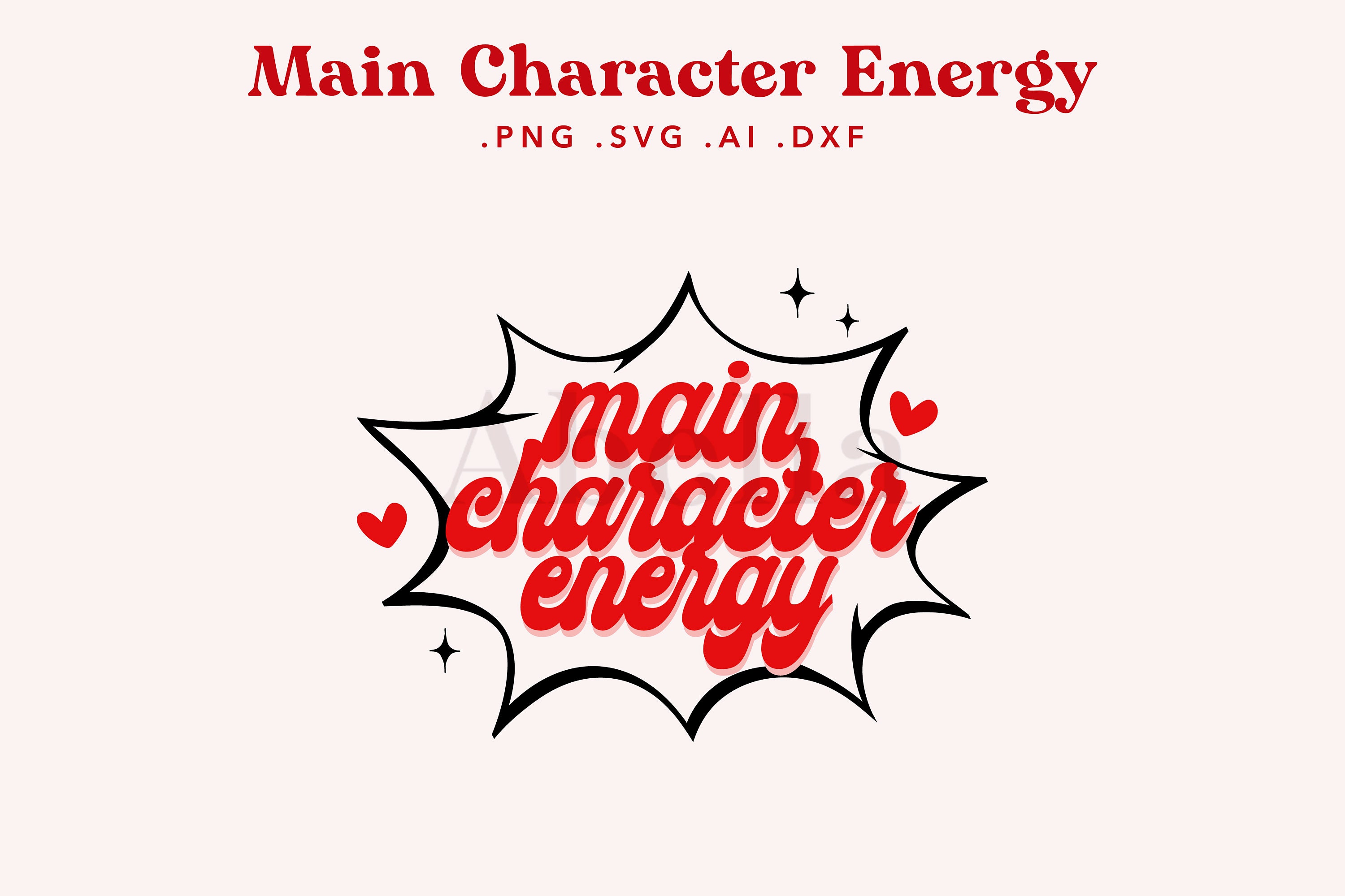 Main Character Energy SVG FILE, Comics SVG, Book Lover Svg, Cut Files ...