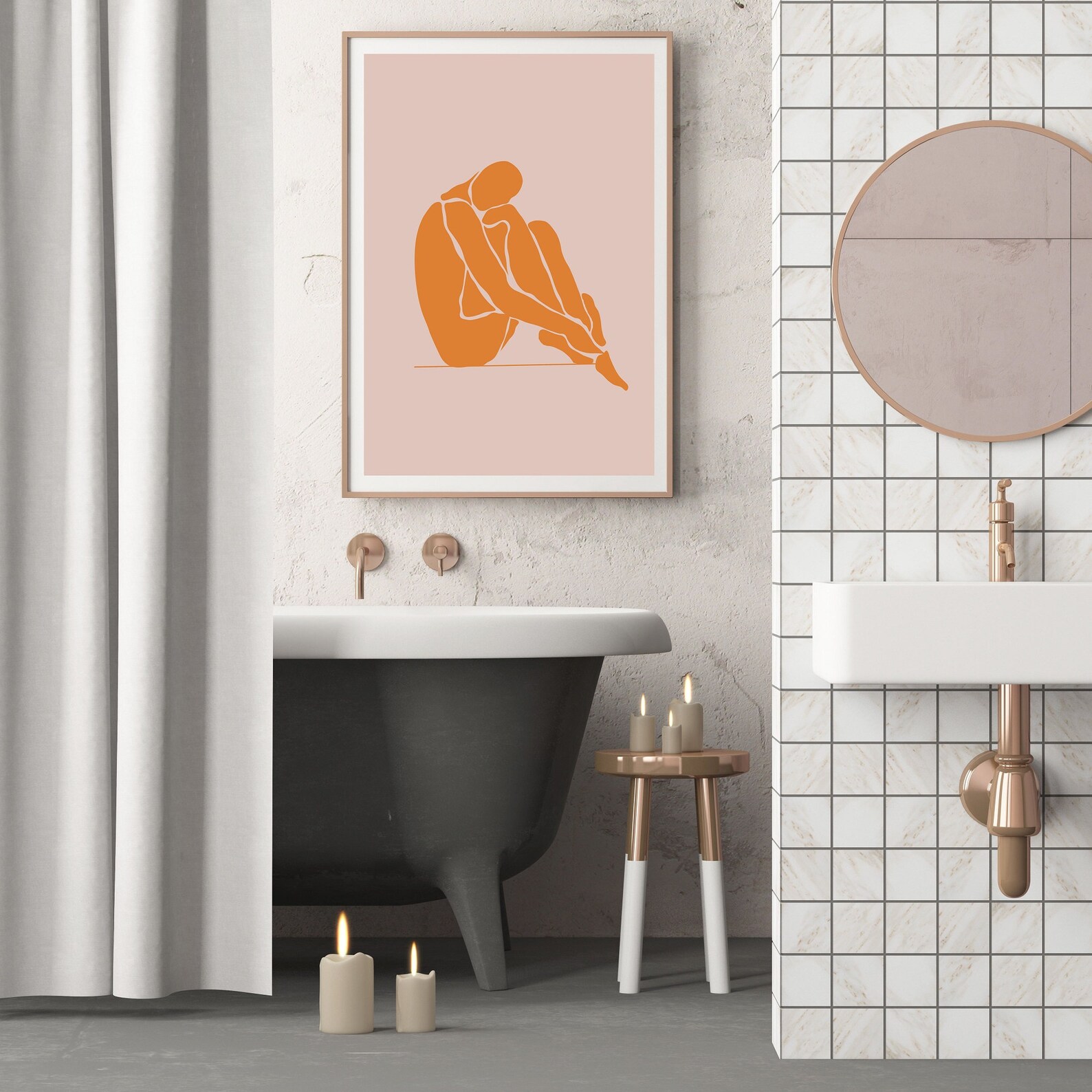 Human Body Drawing Henri Matisse Style Set of 2 Prints,printable ...