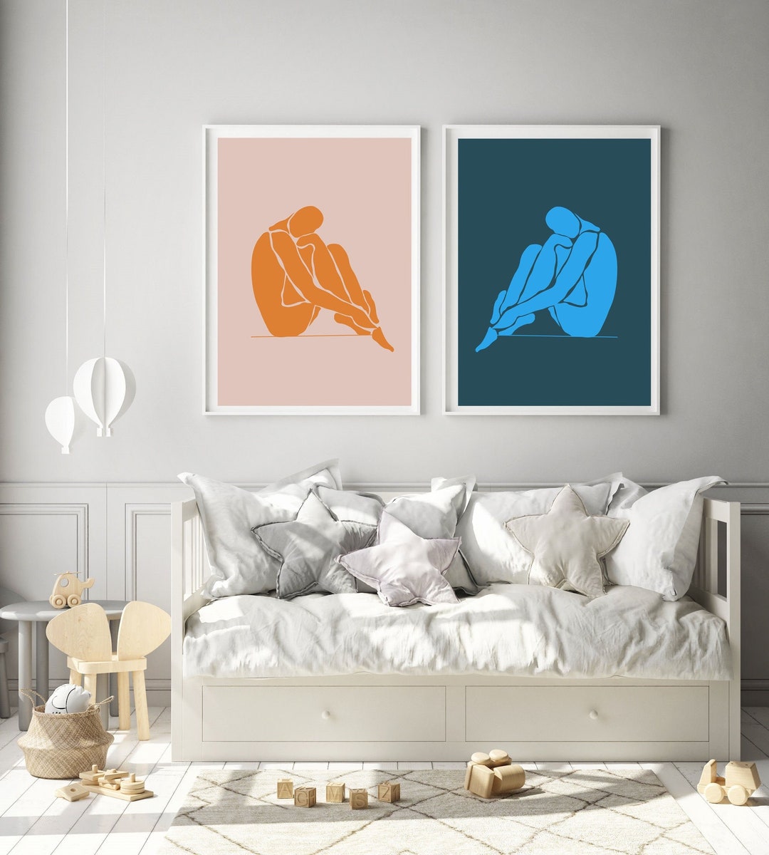 Human Body Drawing Henri Matisse Style Set of 2 Prints,printable ...