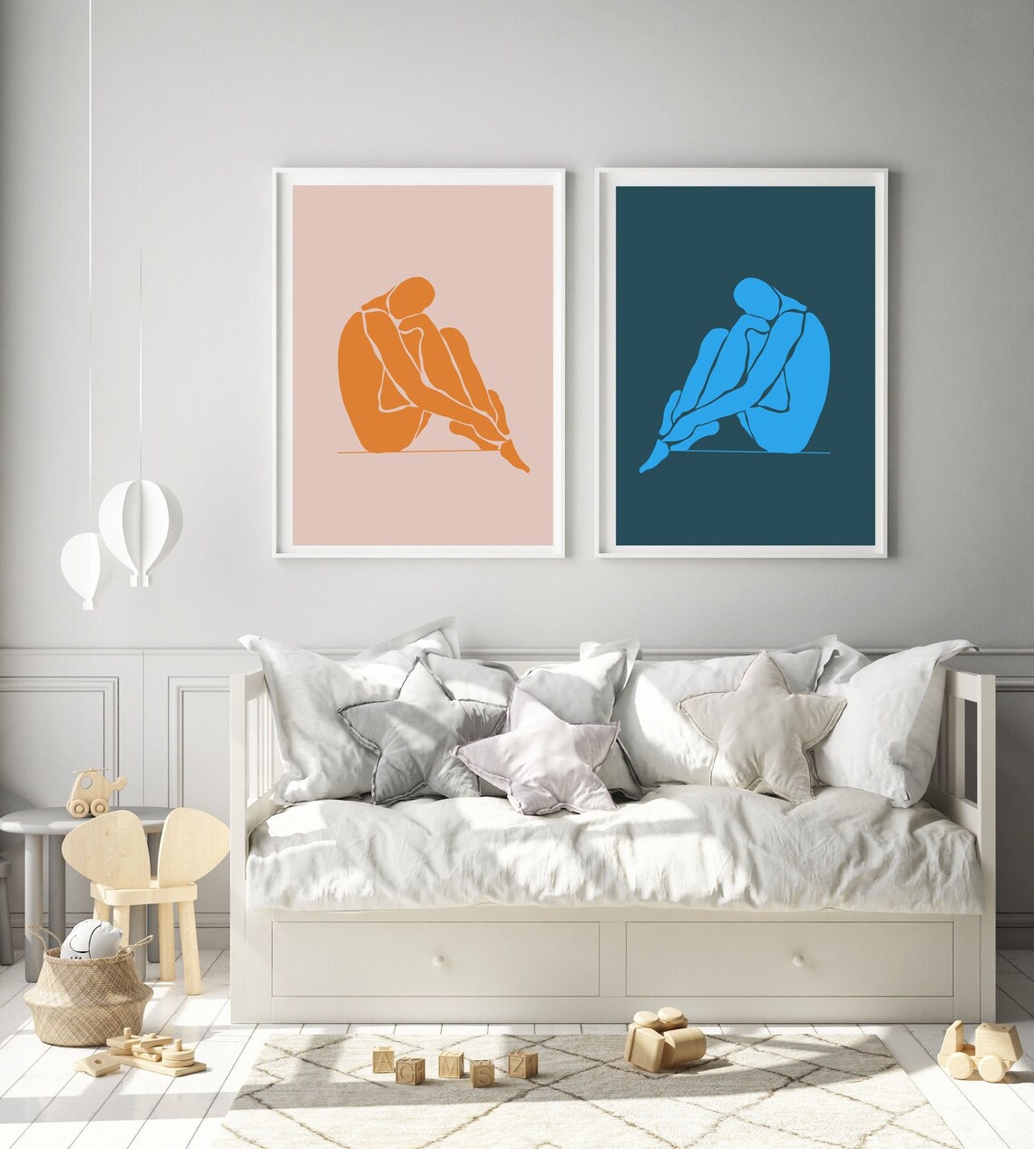 Human Body Drawing Henri Matisse Style Set of 2 Prints,printable ...