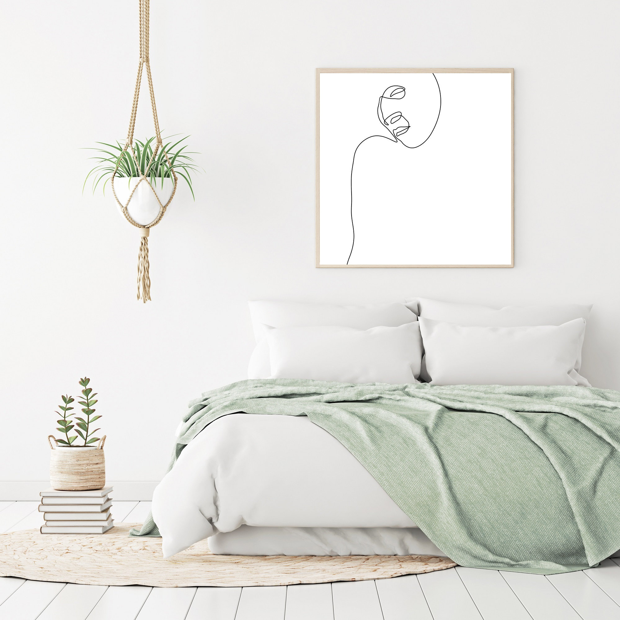 Minimalist Line Art Drawing Printable Drawing Wall Art One - Etsy