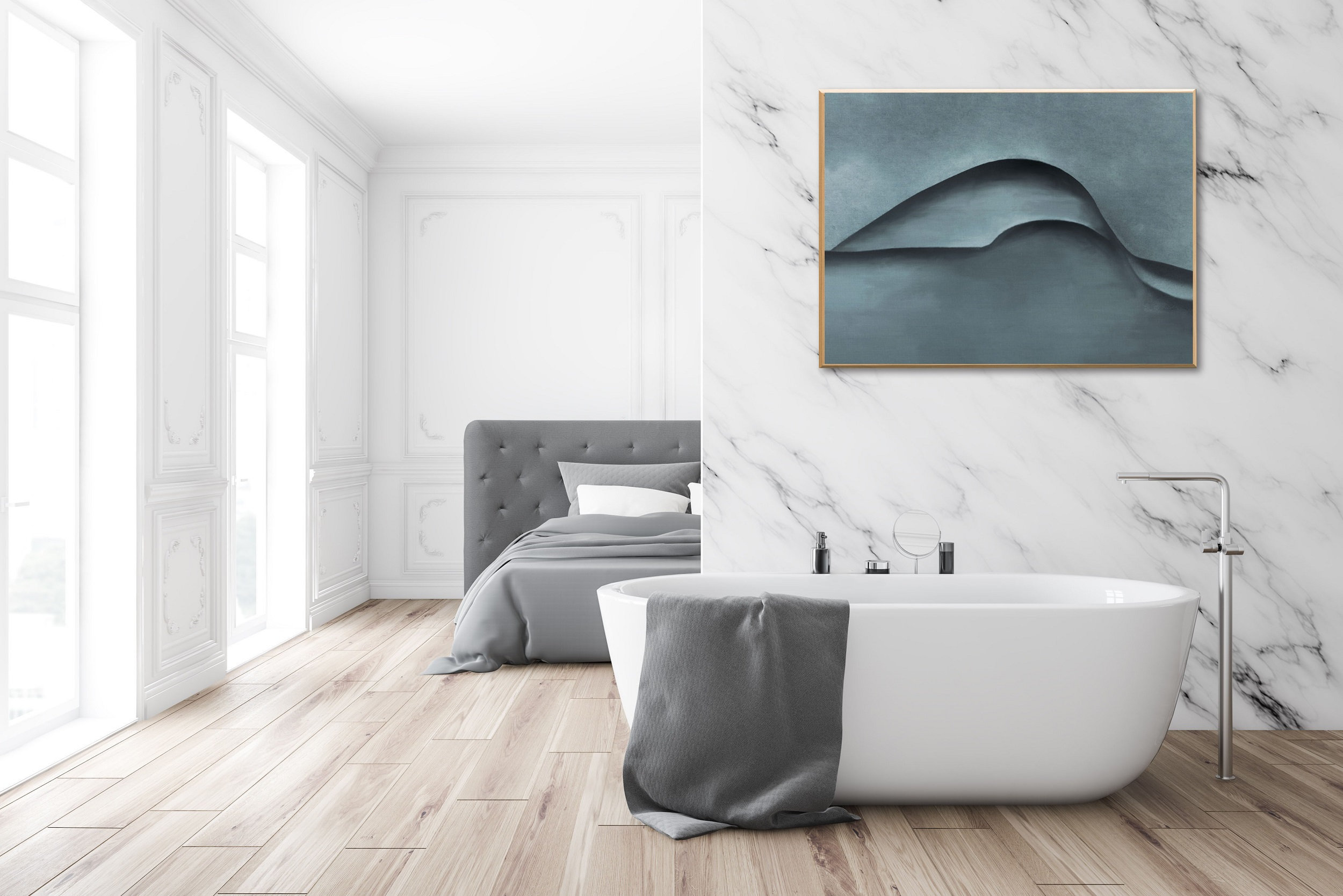 Woman Body Drawing Body Scape Abstract Drawing Print Grey Decor ...