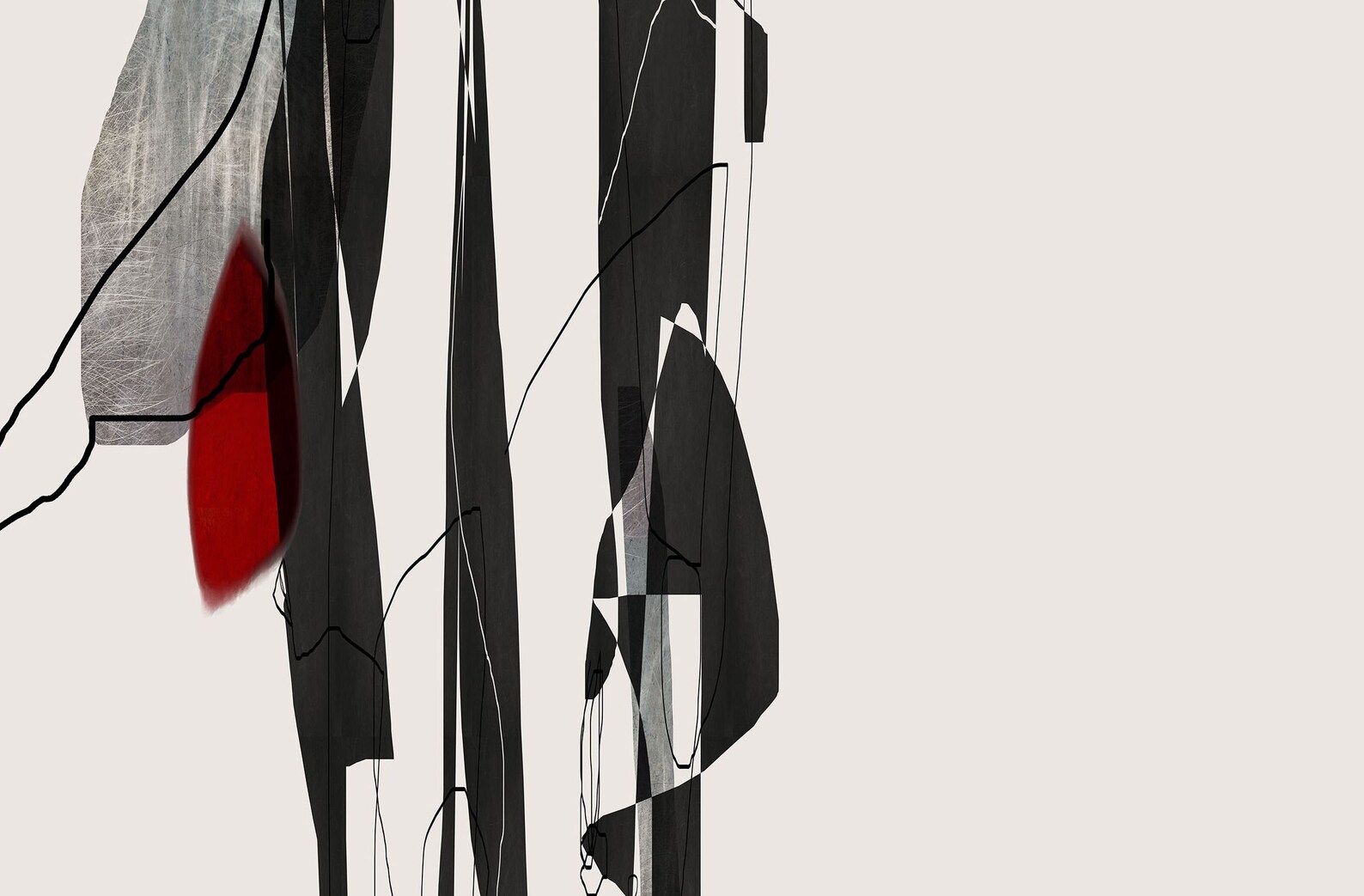 Abstract Minimalist Drawing, Printable Drawing Wall Art, Modern ...