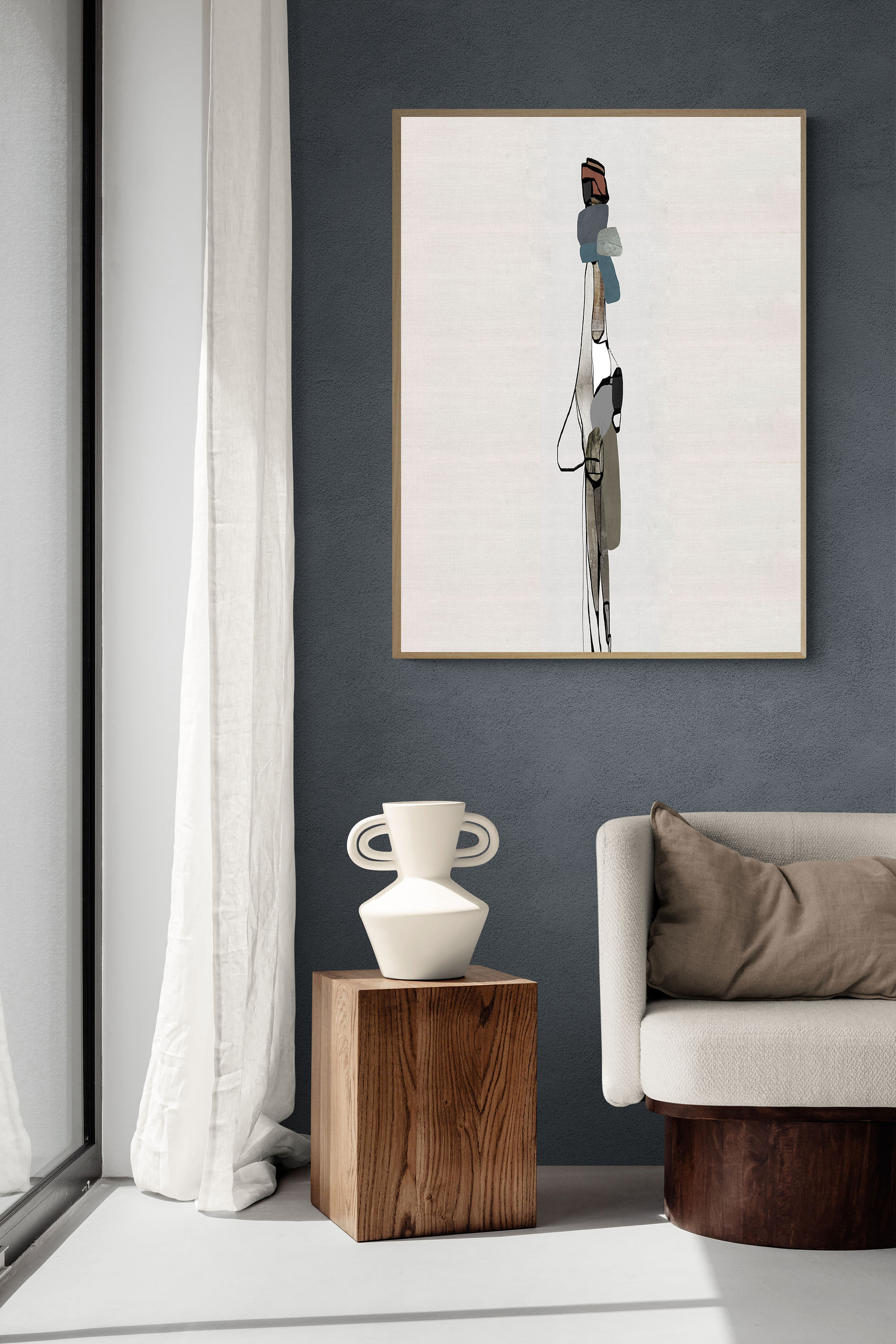 Abstract Figure Drawing for Instant Download, Large Abstract Drawing ...