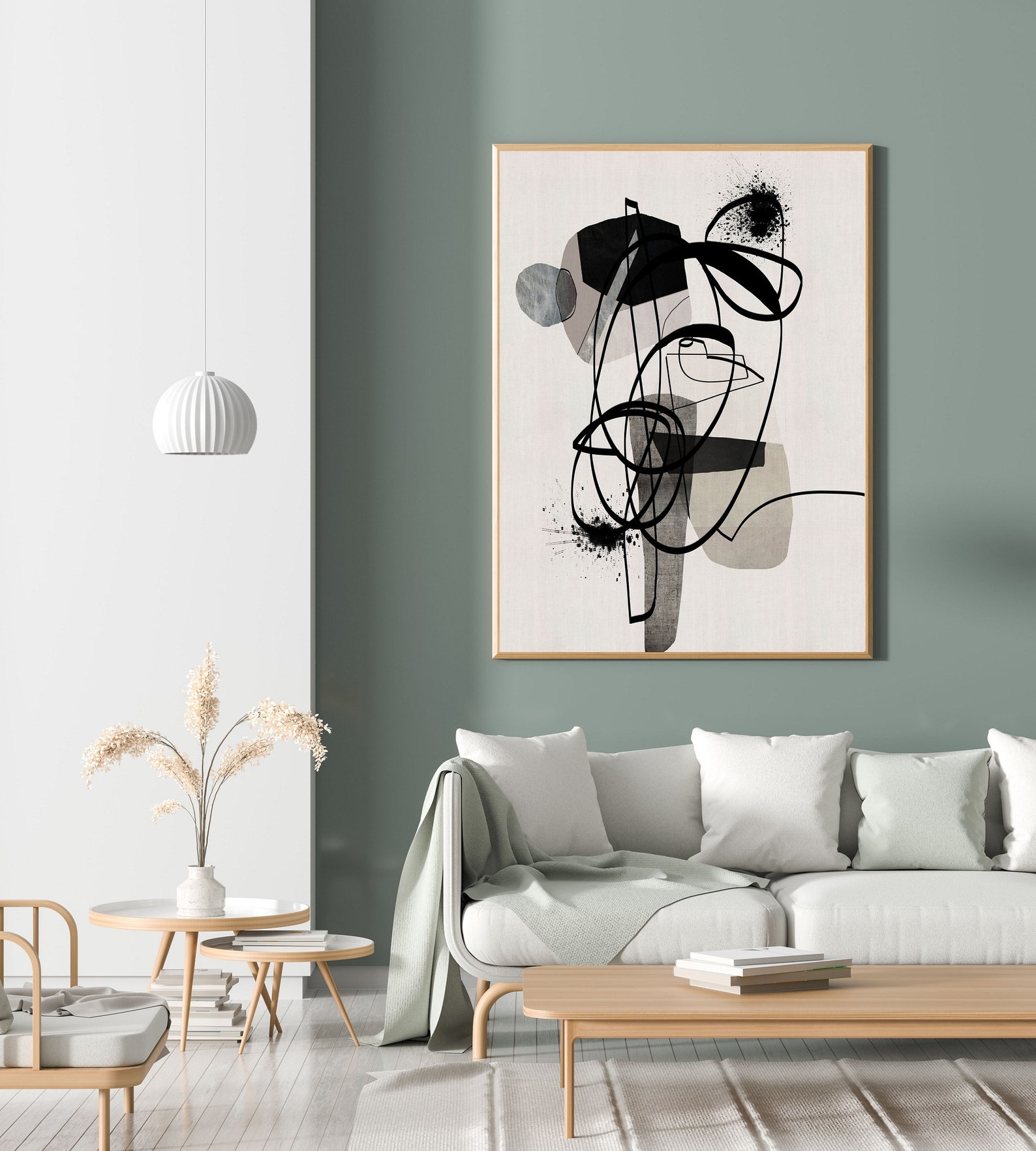 Black and White Abstract Print Printable Abstract Wall Art - Etsy