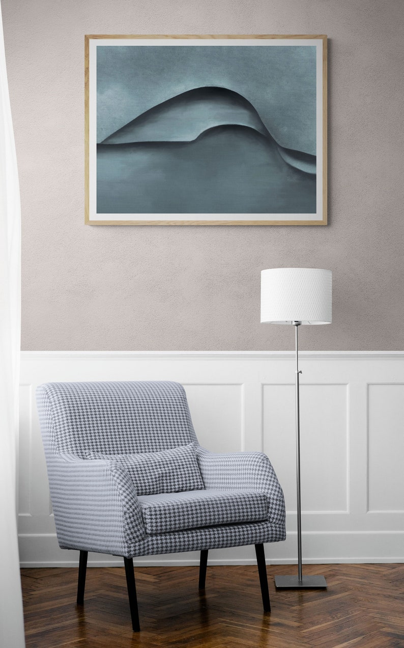 Woman Body Drawing Body Scape Abstract Drawing Print Grey Decor ...