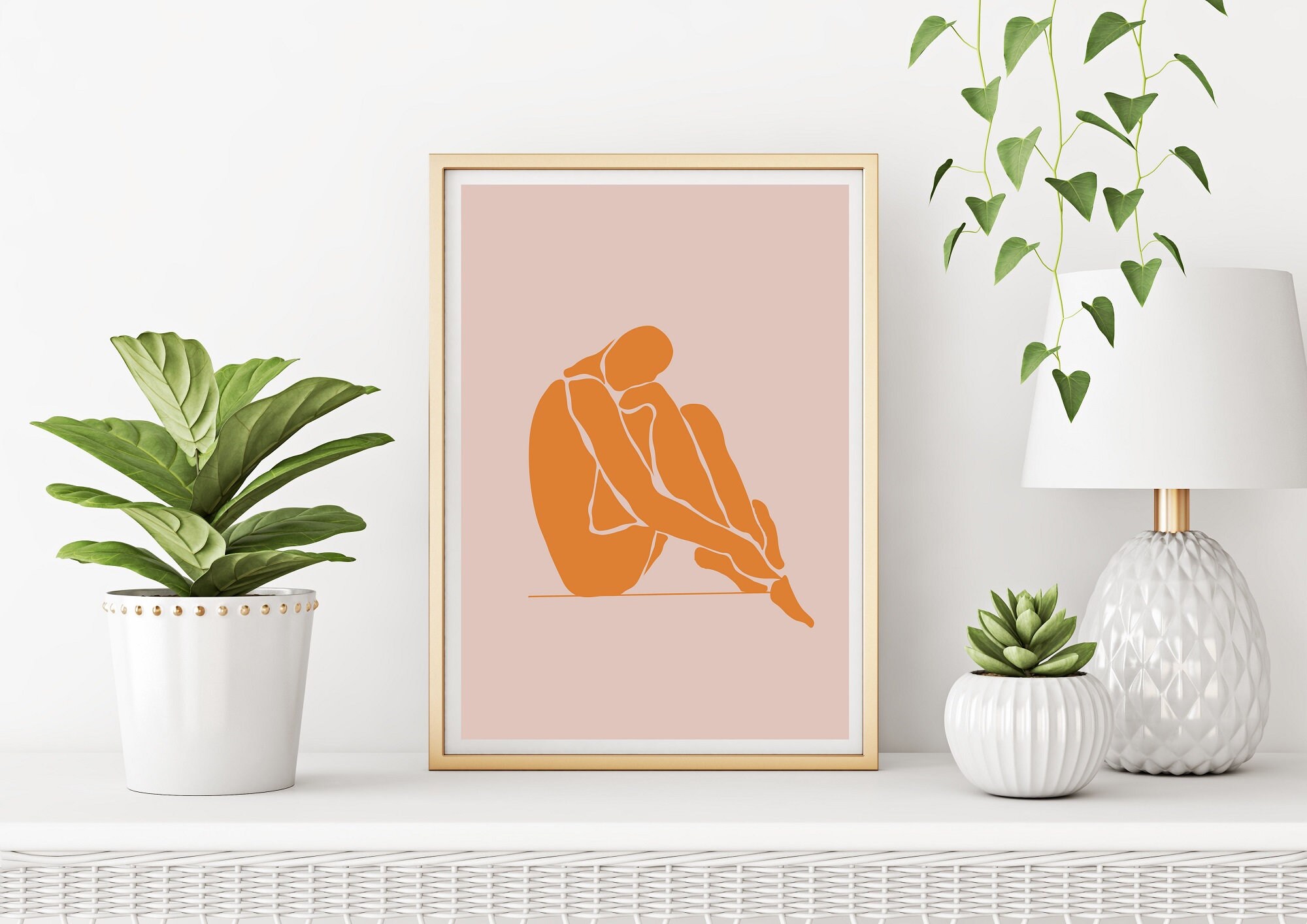 Human Body Drawing Henri Matisse Style Set of 2 Prints,printable ...