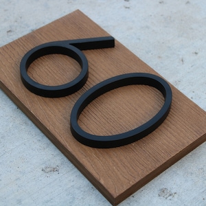 Outdoor House Number Plaque, Number Sign, Wood Address Numbers, Address ...