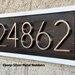 Horizontal House Numbers, Horizontal Address Plaque, Horizontal House ...