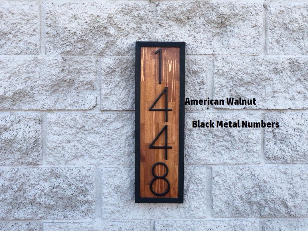 House Numbers Vertical, Vertical House Numbers, House Numbers Vertical ...