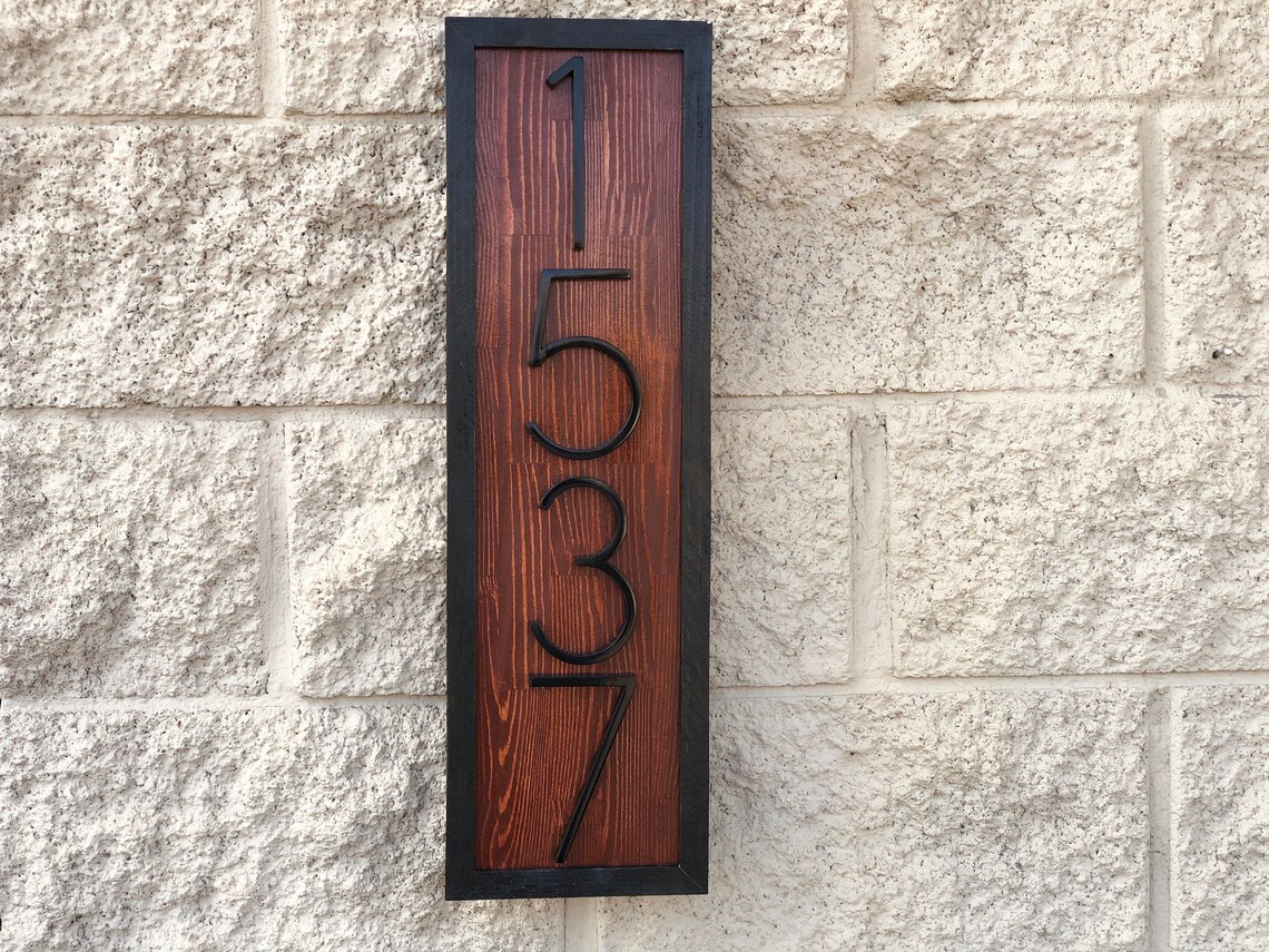 House Number Sign Wood Address Sign Address Sign Beach | Etsy