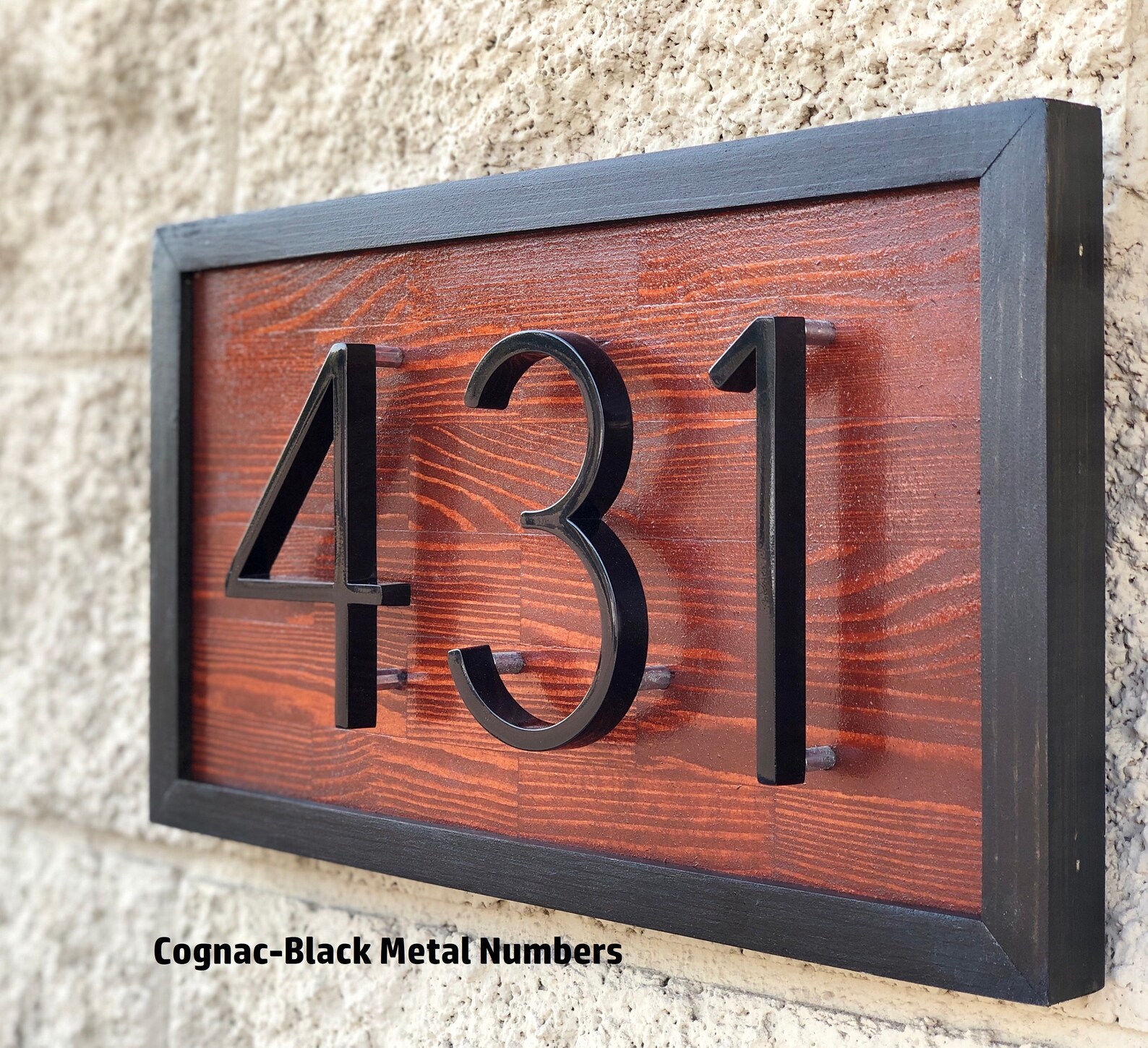 House Number Plaque - House Number Sign Horizontal, Street Number Sign ...