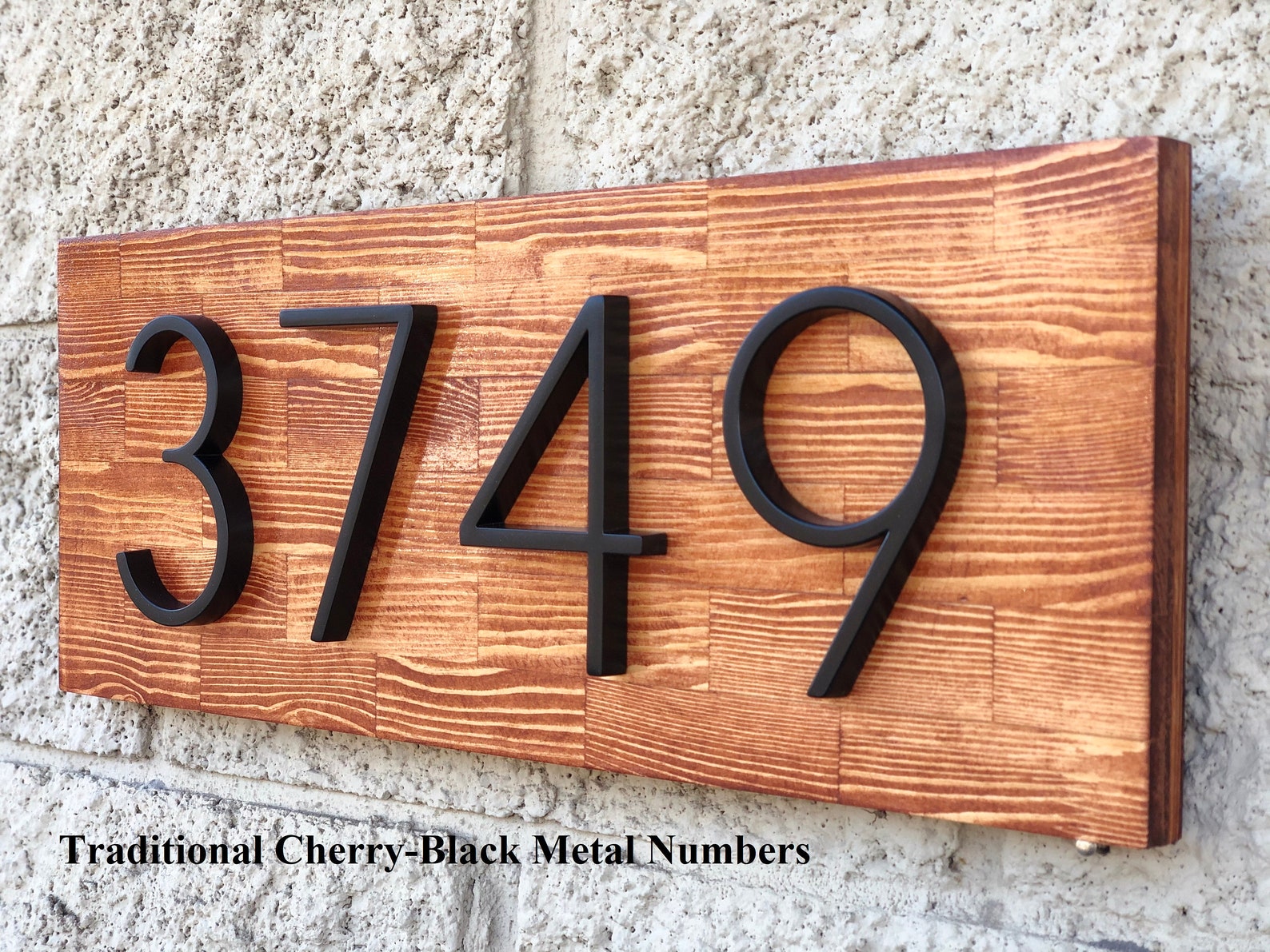 House Number Plaque Number Sign Wood Address Numbers - Etsy