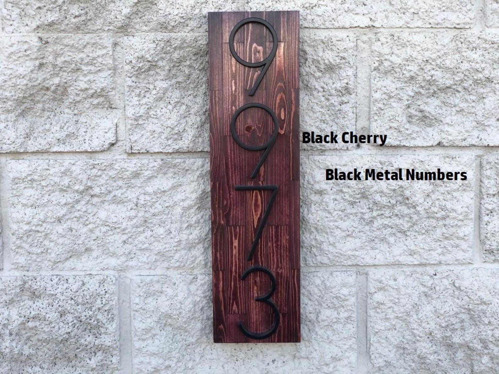 Address Plaque Vertical, Vertical House Numbers, Modern House Numbers ...